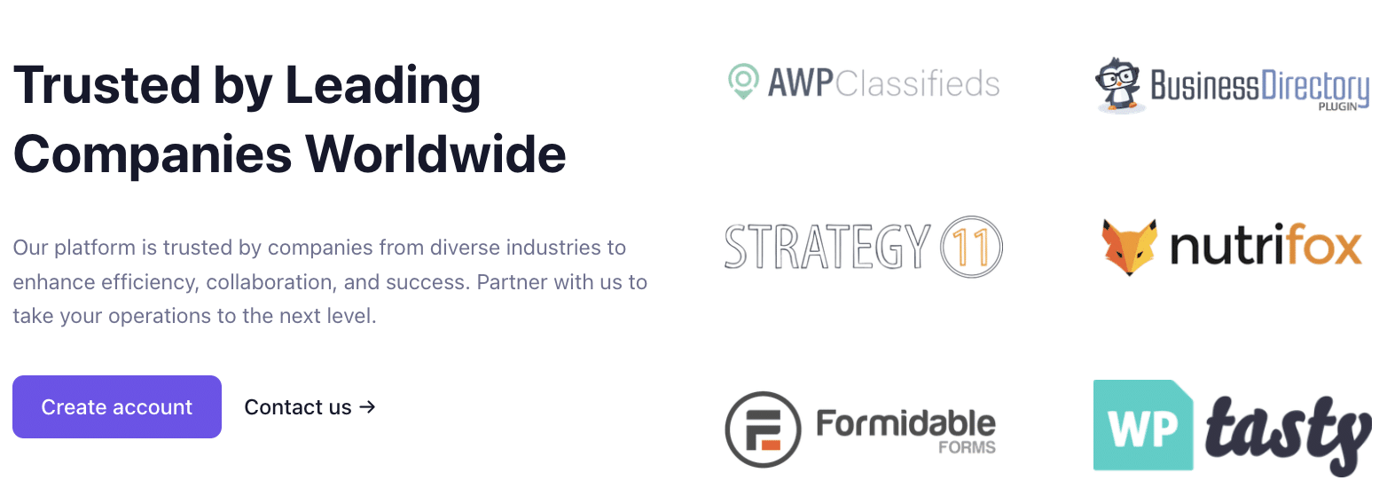 Logo Cloud Template - Formidable Forms